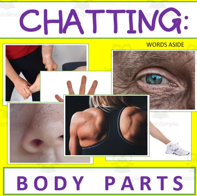 Writing Prompt + Discussion Flashcards: Body Parts Pack by Teach Simple