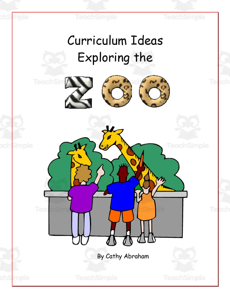 Zoo Curriculum Pack by Teach Simple
