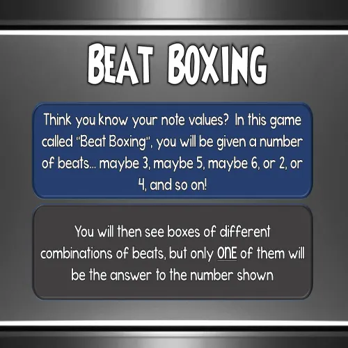 Beat Boxing - Identifying Notation Duration (* Distance Learning ...