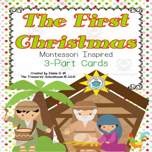 Christmas Nativity 3-Part Cards by Teach Simple