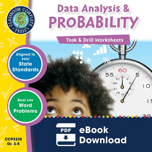 Data Analysis & Probability - Task & Drill Sheets Gr. 3-5 by Teach Simple