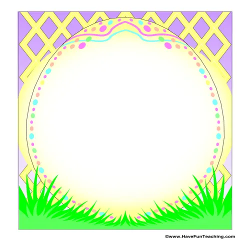 Easter Egg Outline Writing Paper by Teach Simple