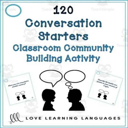 ESL/ELL Conversation Starters | Building Classroom Community by Teach ...