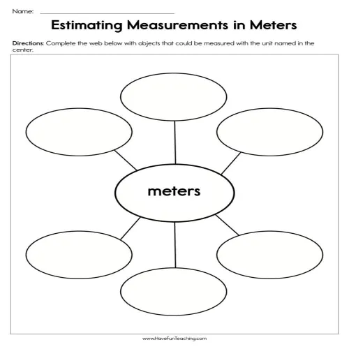 Estimating Measurement in Meters Worksheet by Teach Simple Estimating Measurement in Meters Worksheet by Teach Simple
