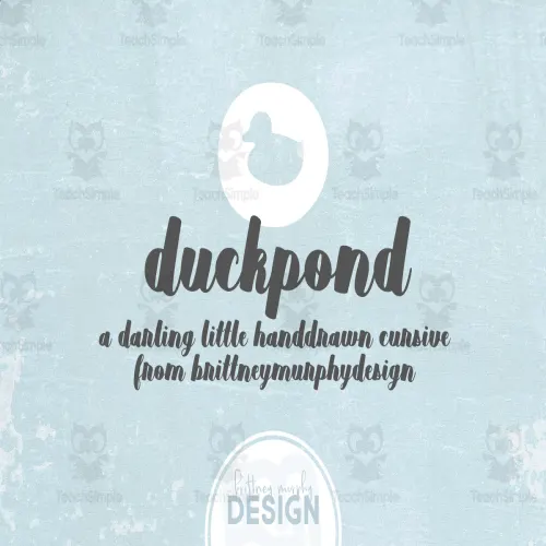 Font Family: Duckpond by Teach Simple