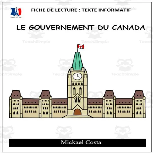 French: Reading comprehension worksheets: Le gouvernement du Canada by ...
