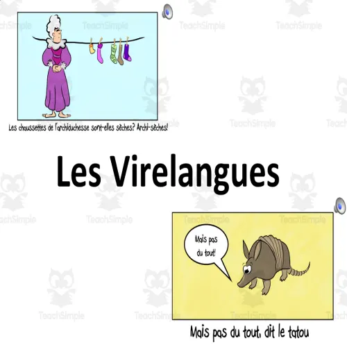 French: Tongue Twisters- Activities by Teach Simple