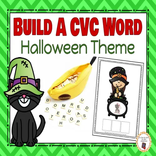 Halloween Build a CVC Word Activity by Teach Simple