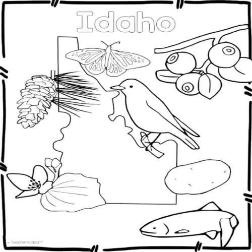 Idaho State Symbols Clip Art by Teach Simple