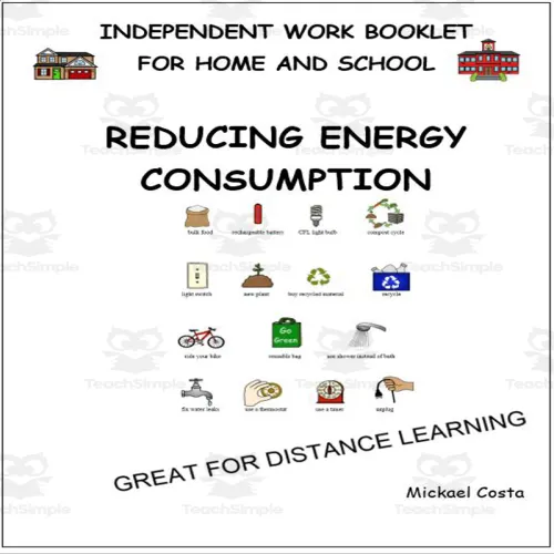 Literacy worksheets: Reducing energy consumption by Teach Simple