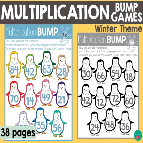 Multiplication Bump Games by Teach Simple