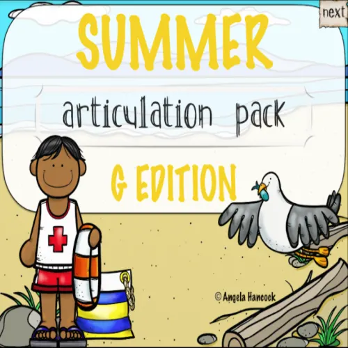 NO PRINT Summer Articulation G Edition by Teach Simple