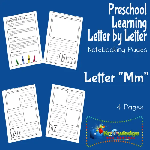 Preschool Letter by Letter: Letter M - Notebooking by Teach Simple