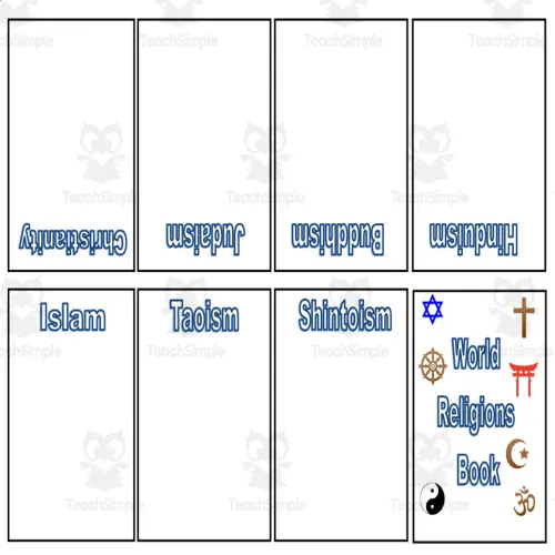 Religion Book Template by Teach Simple