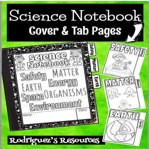 Science Notebook: Cover and Tab Pages by Teach Simple