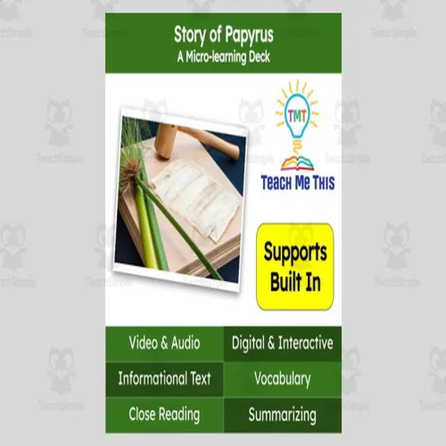 Story of Papyrus | Reading Comprehension Deck | Interactive Lesson by ...