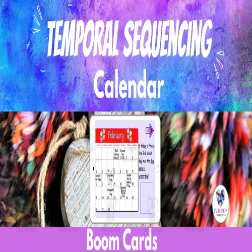 Time Sequence Temporal Sequencing Calendar Speech Therapy 3rd to 5th ...