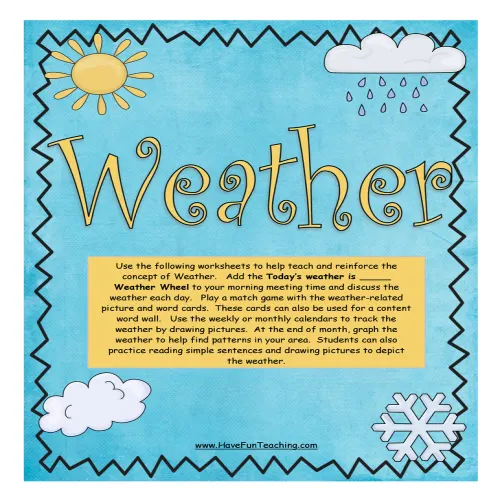 Weather Activity by Teach Simple
