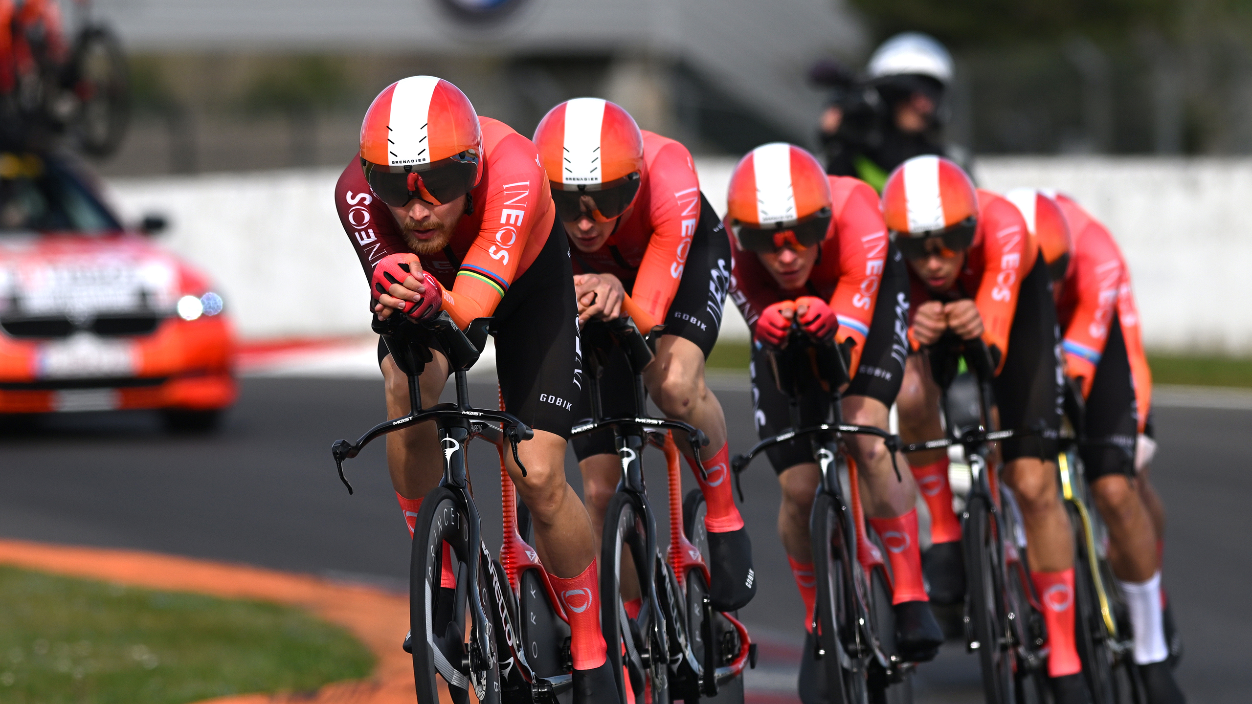 Team fly to fifth in Paris-Nice TTT | Netcompany INEOS