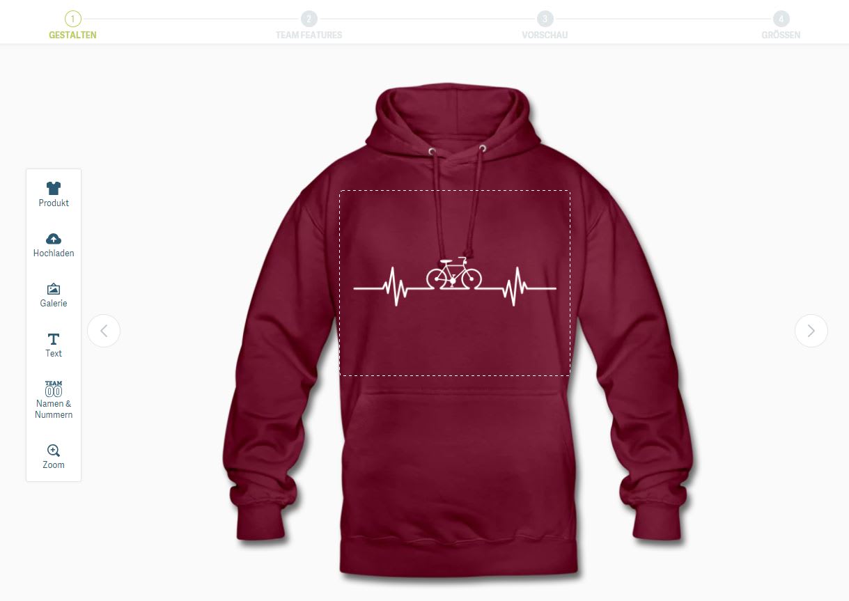 Hoodies und Pullover selbst gestalten | TeamShirts
