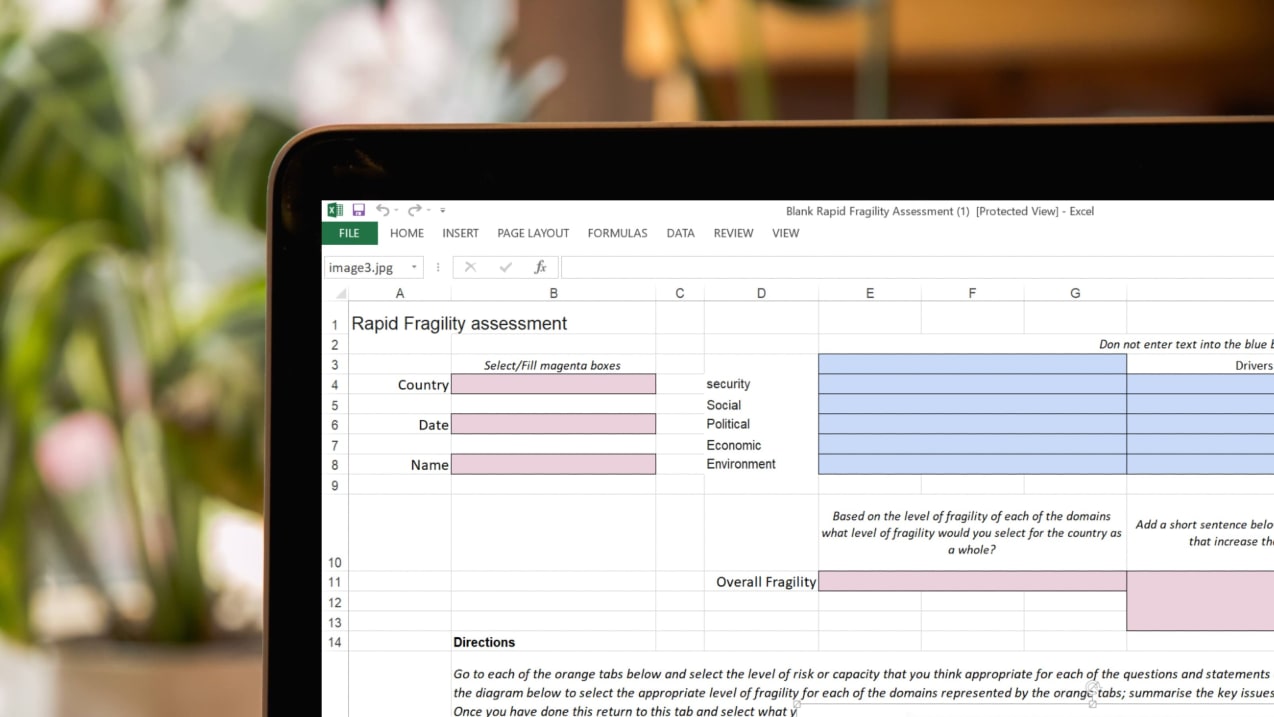 Rapid fragility assessment tool - Tearfund Learn