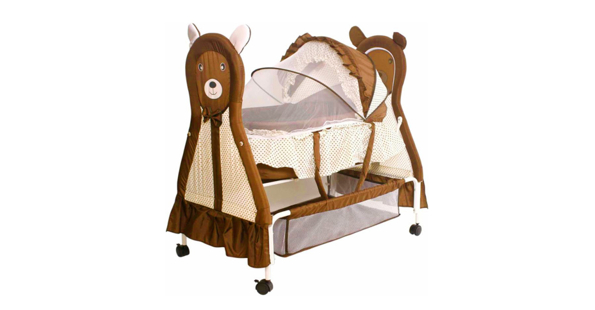 Baby Rocking Cradle With Animal Design (8 kg)