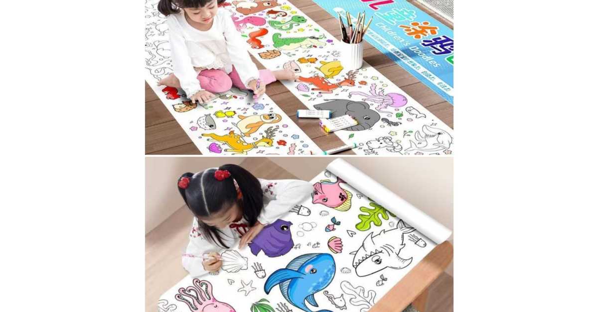 Colouring paper roll 300 cm