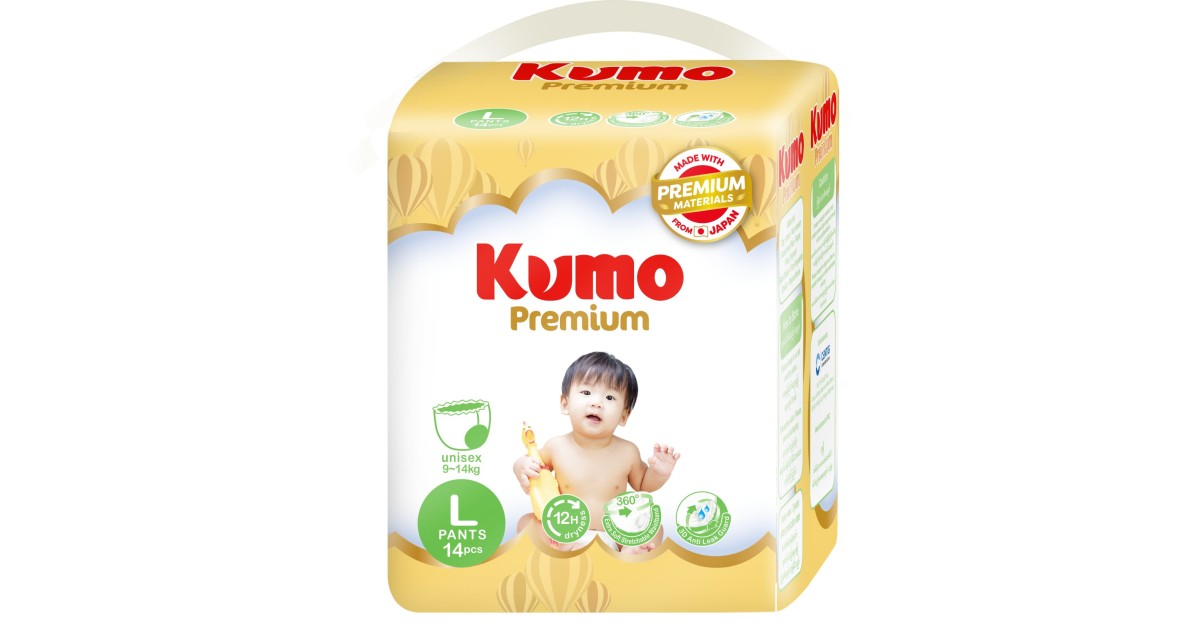 KUMO Premium Diaper Pants ( L -14pcs )