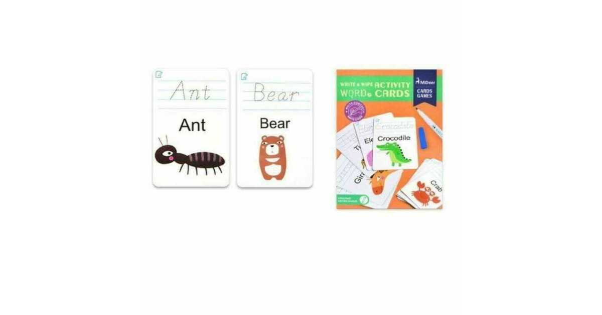 Write & Wipe Activity Cards(Words)