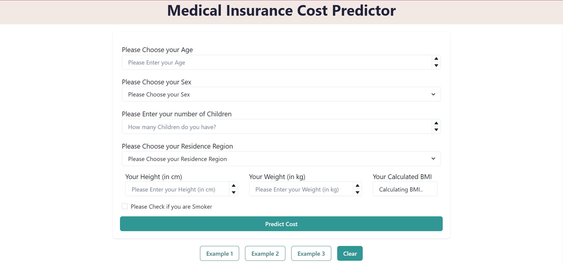 GitHub - manu-karenite/Medical-Insurance-Cost-Predictor: Medical Insurance Cost Generator is a ...