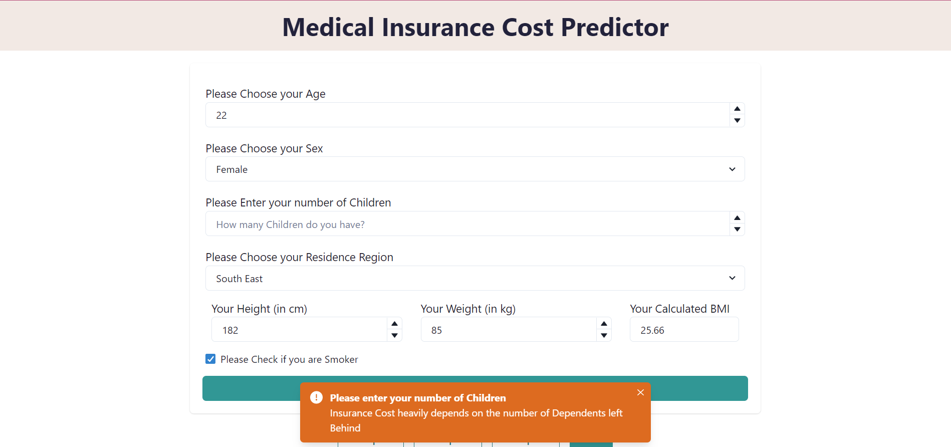 GitHub - manu-karenite/Medical-Insurance-Cost-Predictor: Medical Insurance Cost Generator is a ...