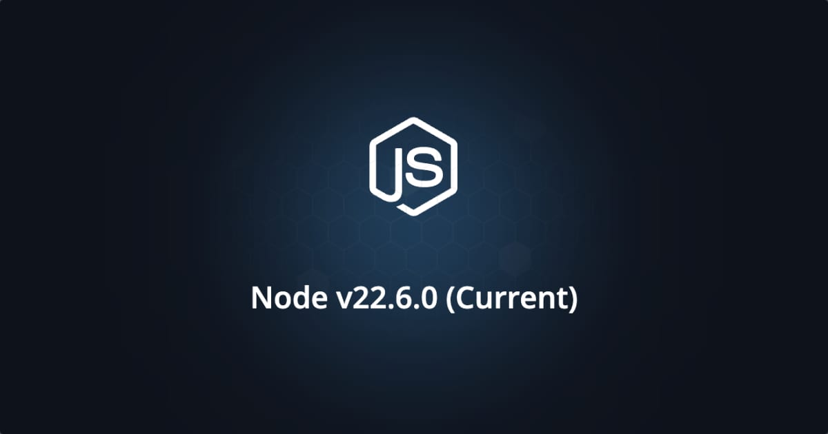 Node.js v22.6.0リリース — ついにTypeScriptを限定的にサポート開始