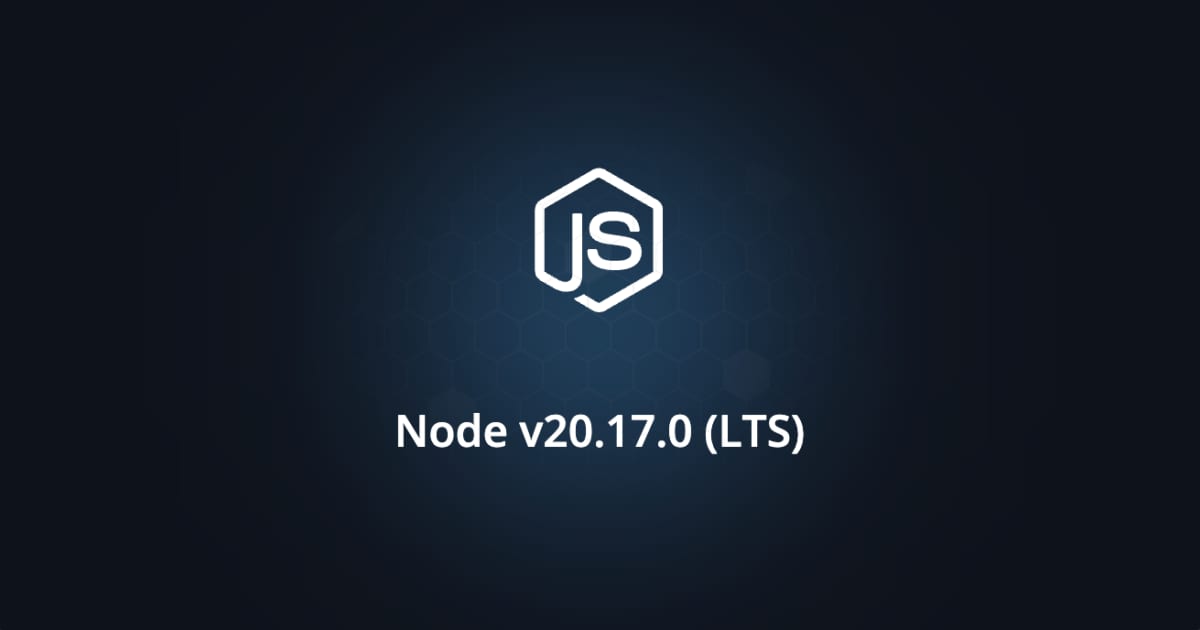 Node.js v20.17.0リリース — ESモジュールとrequire()の相互運用性が更に向上！