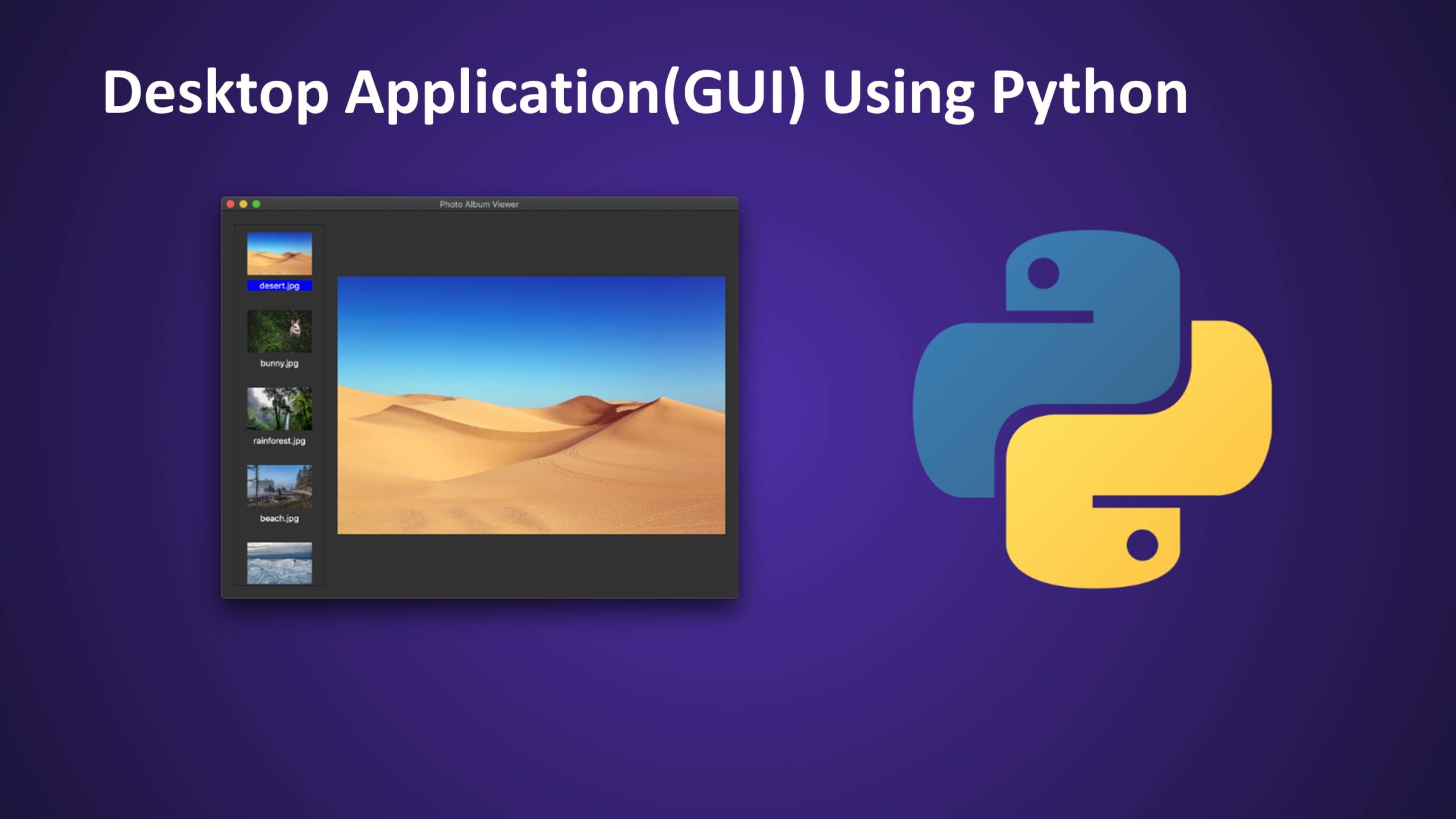 Python Desktop GUI - Part 1 - TechMesh