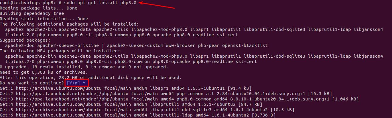 How to Install PHP 8 on Ubuntu 20.04 - TechvBlogs