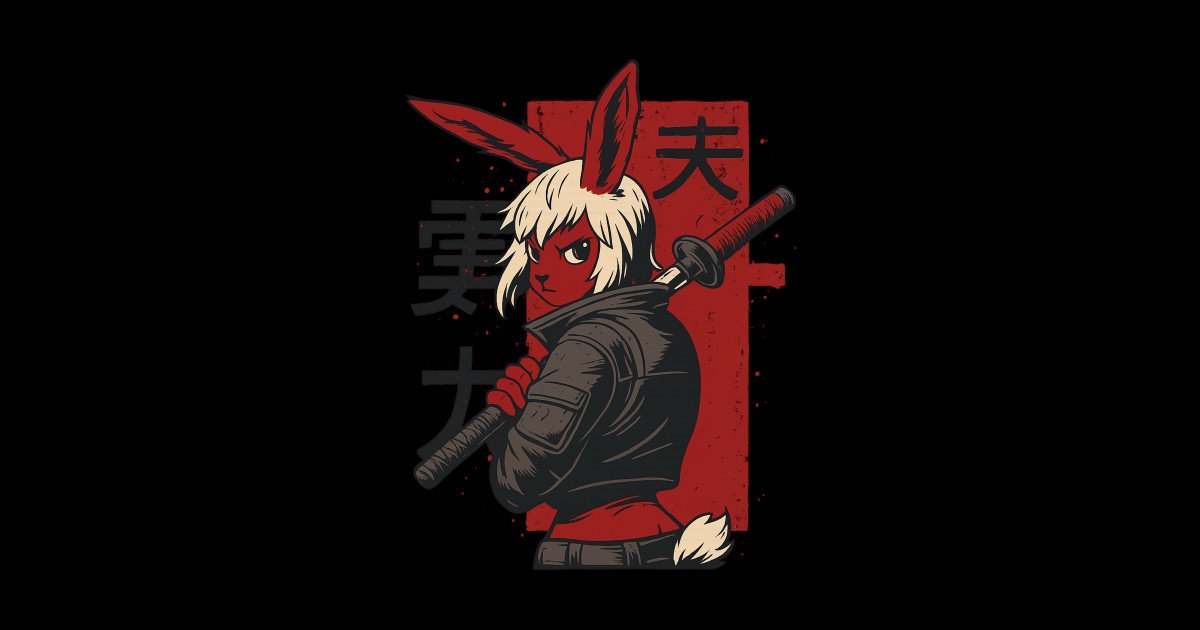 Anime Manga Cyberpunk Aesthetic Techwear Harajuku Bunny Girl - Bunny ...