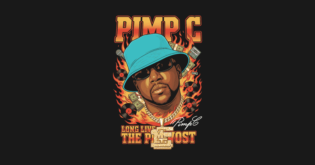 Pimp C Rapper Face Bootleg - Pimp C - T-Shirt | TeePublic