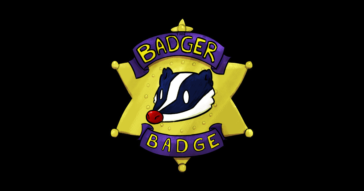 Badger Badge - Badger - Sticker | TeePublic
