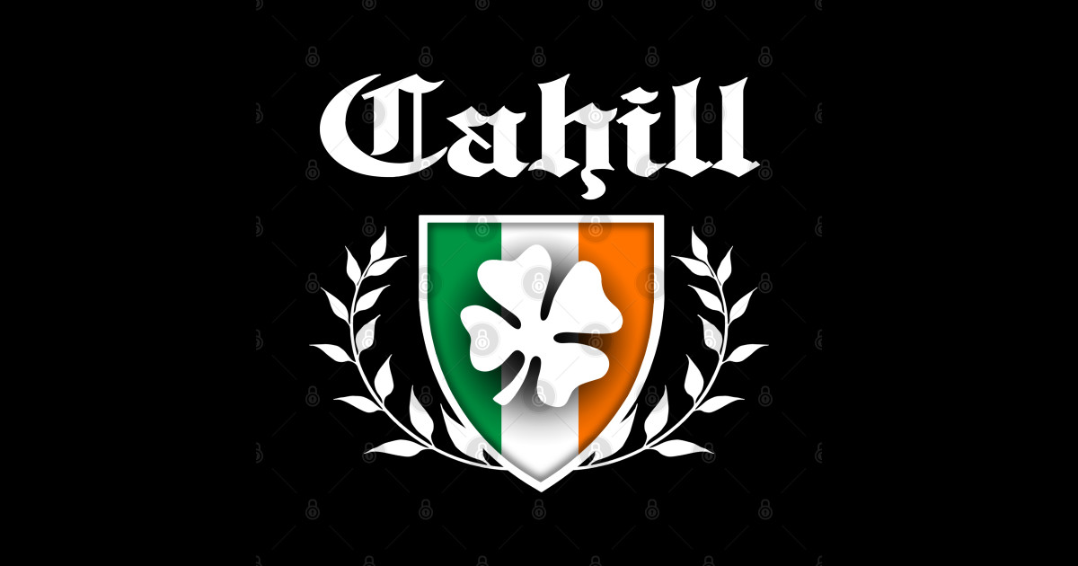 Cahill Shamrock Crest - Cahill - Sticker | TeePublic