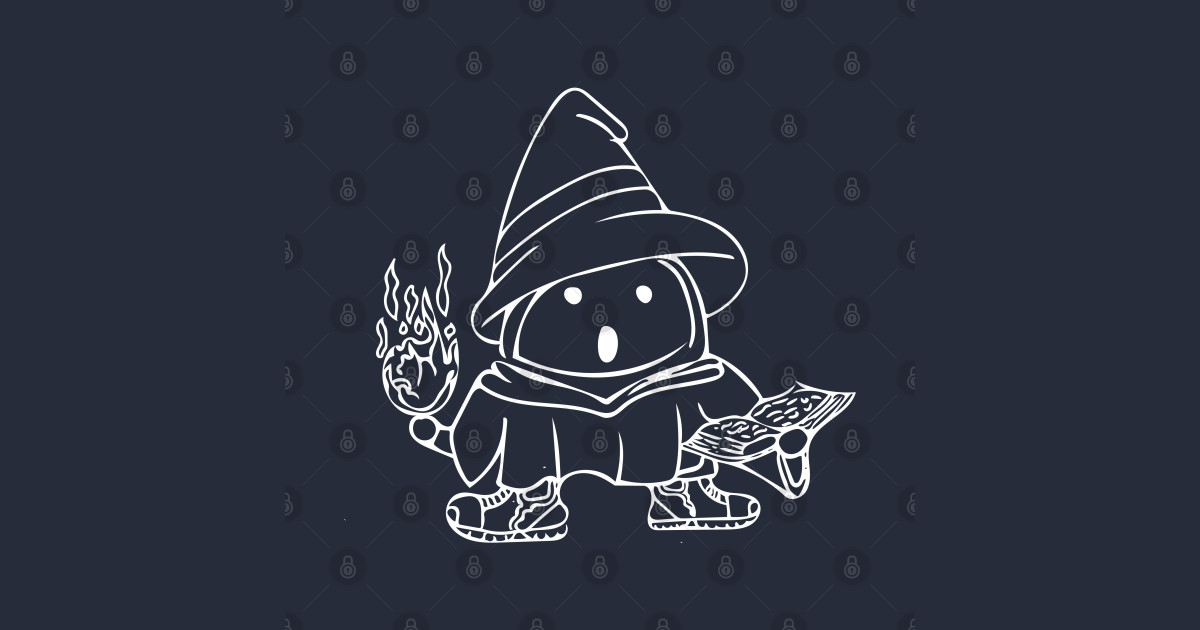 cute jelly wizard (white drawing) - Wizards - T-Shirt | TeePublic