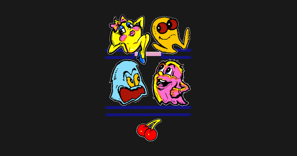 The Pac-Pack - Pac Man - T-Shirt | TeePublic