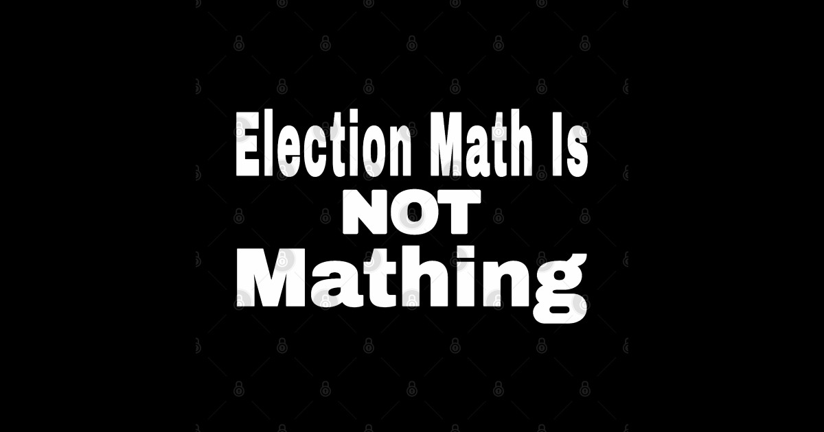 Election Math Is NOT Mathing - White - Front - Elon Musk - Sticker ...