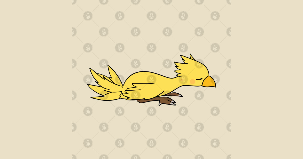 Sleeping chocobo - Chocobo - T-Shirt | TeePublic