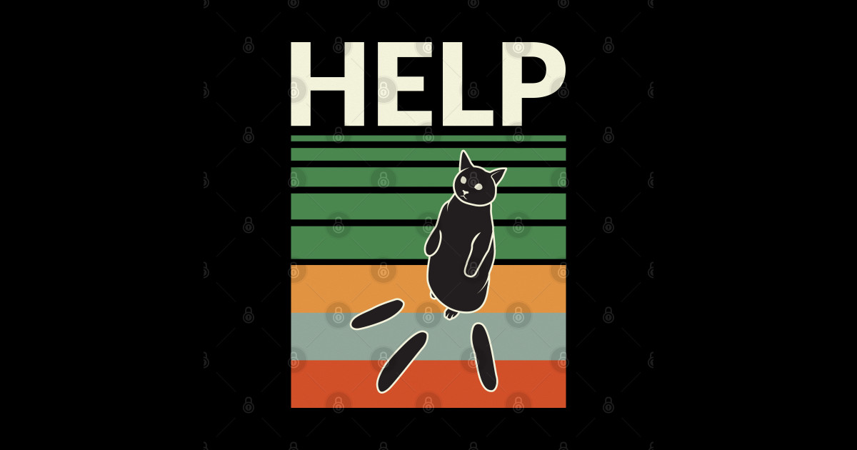 Vintage Funny Cat Cucumber Meme - Vintage - Sticker | TeePublic