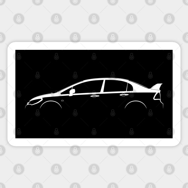 Honda Civic Type-R Sedan (FD) Silhouette - Honda Civic - Sticker ...