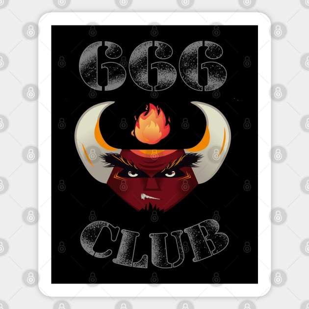 666 CLUB - Halloween - Sticker | TeePublic