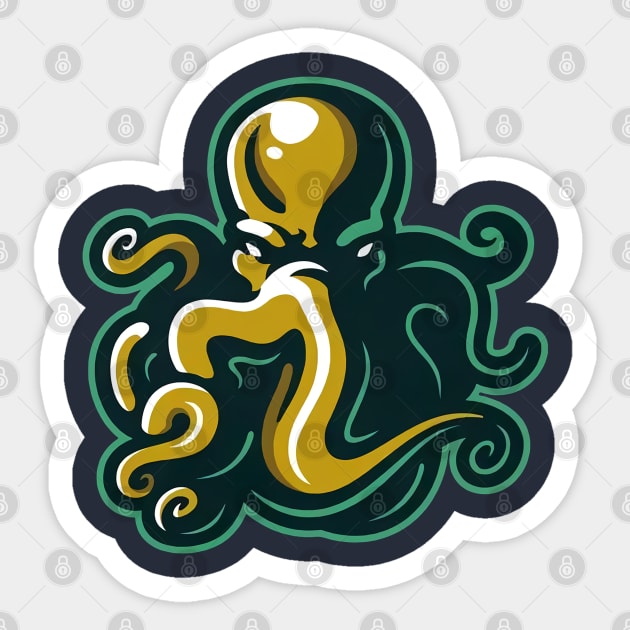 Kraken Mascot - Octopus - Sticker | TeePublic