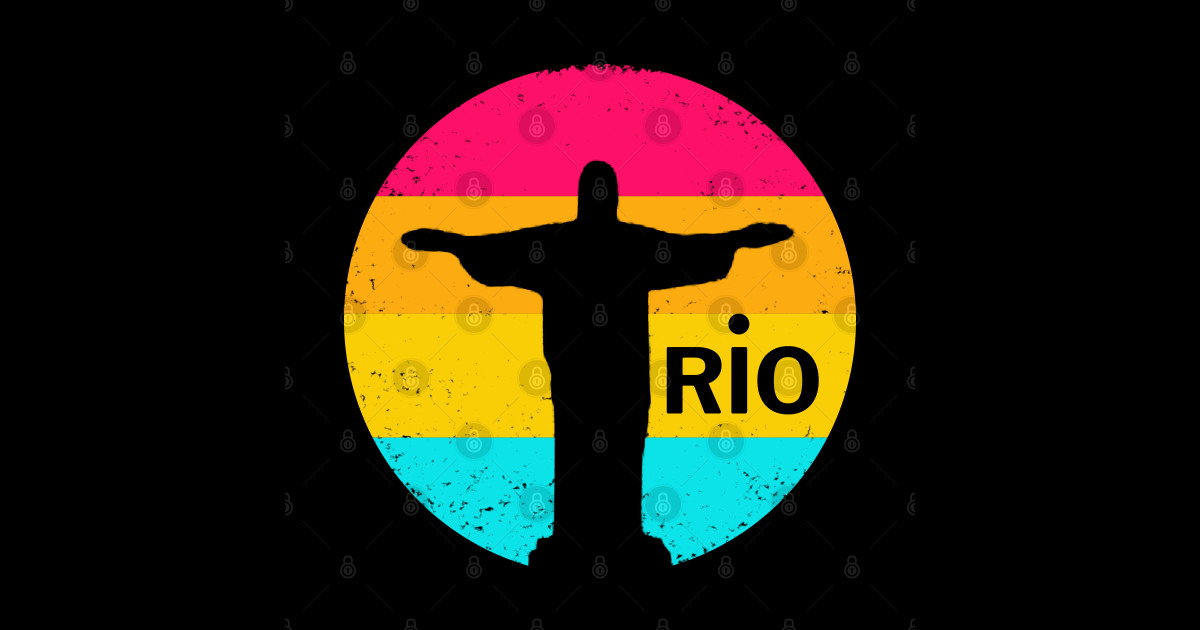 Rio de Janeiro Art - Rio De Janeiro Brazil - Sticker | TeePublic