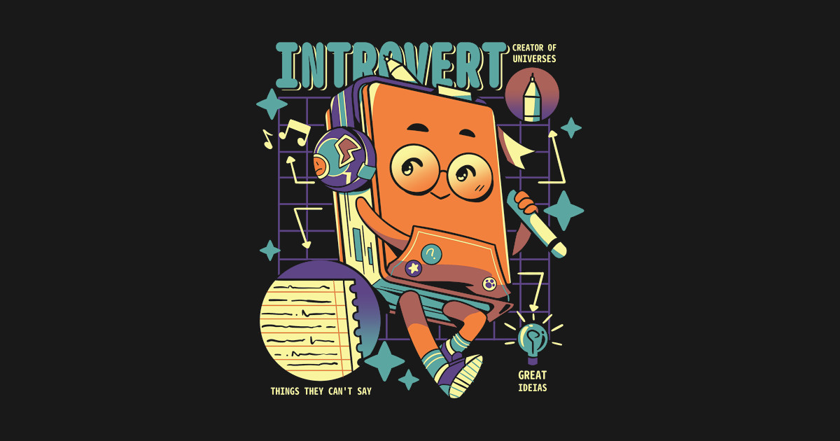 Introvert Anatomy - Introvert - T-Shirt | TeePublic