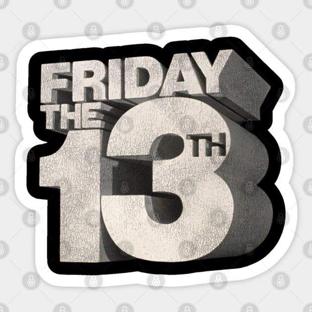 FRIDAY THE 13TH 3D - Friday The 13th - Sticker | TeePublic